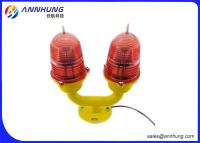 China Double LED Low-Intensity Aeronautical Obstruction Light 4W AC220V IP65 for sale