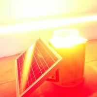 China VRLA Battery Solar Aircraft Warning Light 2000cd Medium Intensity AWL with 20W Solar Panel and 120h Autonomy for sale