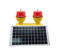 China Van het zonne Aangedreven Dubbele LEIDENE de Lichte Lage Intensiteit Luchtvaartobstakel for sale