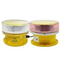 China LED Dual White Red Medium Intensity Aviation Obstruction Light 20000cd 360 Degree for sale
