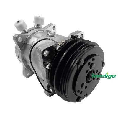 China Chrome Plated Sanden 508 Style AC Compressor 8 Rib Pulley Beast Serpentine for sale