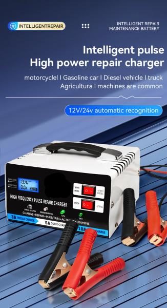 Quality Portable 12V 24V Car Battery Charger with Full Intelligent Automatic Lead Acid for sale