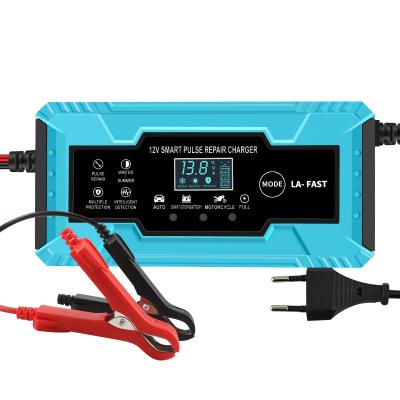 China PC Fireproof Material 12V/24V Intelligent Battery Charger for Motorcycle AGM Lead Acid Battery Charging Process for sale