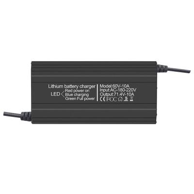 China E-forklifts 12V/2A Output 60V12A 16s 17s 67.2V 71.4V Lithium Battery Charger for Electric Bicycle E-Scooter Battery for sale