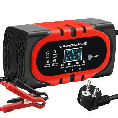 China Motorcycle Car Full Intelligent Private Mold 24V 12V 6V 2A Battery Charger for Electric Vehicle E-bike Scooter for sale