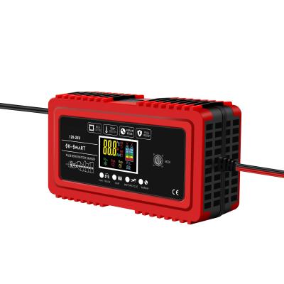 China 12V12A 24V6A Smart Car Battery Charger 15W/10W/7.5W/5W Automatic Identification Electric Vehicle Battery Charger for sale