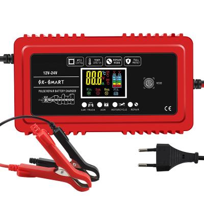 China 12V10A 24V5A Automatic Lead-Acid Battery Charger with 90% Charging Efficiency and Current Protection for sale