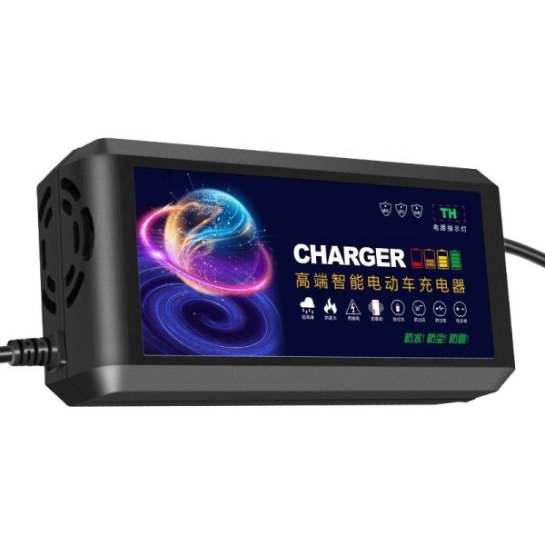 Quality 2025 Smart Electric Motorcycle 48V20AH Lead Acid Battery Charger with 93% Charging Efficiency and 12V/1.5A Output for sale