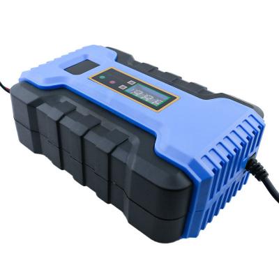 China 12V/24V 6A 10A Universal Lead Acid Three Phase Smart Automatic Battery Charger with Digital Display Advanced Technology for sale