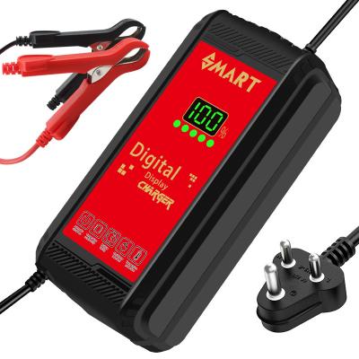 China FCP Function Smart OEM 12V 7A 7-Stage Lead Acid Battery Charger for AGM Wet Battery 125W Output Power for sale