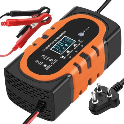 China Automatic 12V 10A 20A 30A Car Battery Charger Pulse Repair Charger for Gel AGM Lead Acid Battery for sale