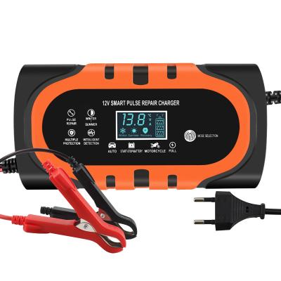 China 12V 2A Motorcycle Car AGM Gel Battery Charger 6V 12V 2ah-20ah Lead Acid Battery ABS Shell for Connector Current Protection for sale