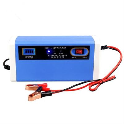 China 125W Output Power Smart 7-Stage Auto Lead Acid Battery Charger 12V 6A 24V 3A for Motorcycle LiFePO4 Lithium Private Mold for sale