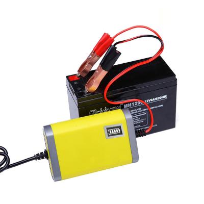 China Digital LCD Display 7-Stage Lead Acid Battery Charger for 12V 6A Car Auto Battery Automatic Identification OTP Protection for sale