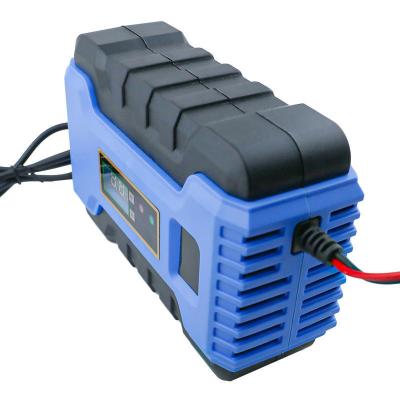 China Connector and Current Protection 12V 6A Car Motorcycle Battery Charger for 12V 2ah-100ah Lead-Acid Dry/Water AGM Battery for sale