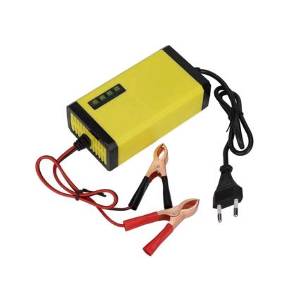 China 12V 10A Automatic Identification Battery Charger for Motorcycle Car Pulse Repair Lead-Acid Battery for sale