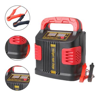China 12V 12A 24V 6A Intelligent Automatic Pulse Repair Lead Acid Battery Charger for Electric Vehicle E-bike Scooter Professional for sale