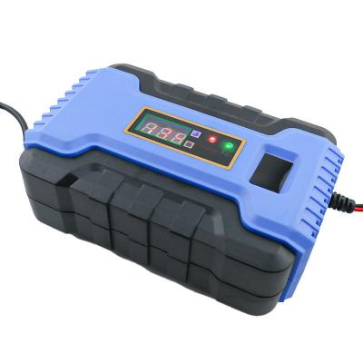 China Automatic 12V 6A Car Battery Charger Pulse Repair Charger for Gel AGM Lead Acid Battery Electric Vehicle E-bike Scooter for sale