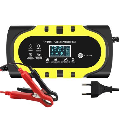 China 2024 Automatic Maintainer Motorcycle/Scooter Battery Charger 12V 10A 20A Smart Charging Pulse with PC Fireproof Material for sale