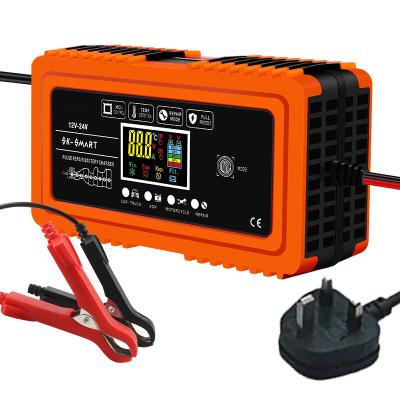 China Electric Vehicle E-bike Scooter Intelligent Automatic 12V 24V 10A 12A Lead-Acid Repair Battery Charger with Fast Charging Speed for sale