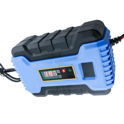 China 12V 6A 10A 15A Car Battery Charger Pulse Repair Charger for Gel AGM Lead Acid Battery Motorcycle / Scooter OCP Protection for sale