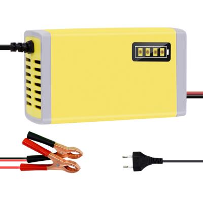 China Connector Current Protection 12V 6A 8A 10A Fully Automatic 7 Stage Smart Battery Charger for Lead Acid GEL AGM for sale