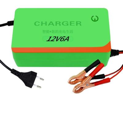 China 12V 10A Intelligent Fast Power Charging Wet Dry Lead Acid Digital LCD Display Full Automatic Car Battery Charger for Car for sale