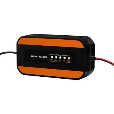 China 90% Charging Efficiency 12V 2A 3A 4A Car Battery Charger with Intelligent Smart Sealed Lead Acid Battery and Current Protection for sale