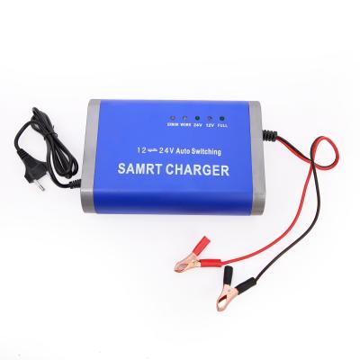 China Smart Fast Charger 12V Car Battery Charger 12V 24V 10A 5A Lead-acid Pulse Repair Charger Private Mold OEM/ODM Accepted for sale