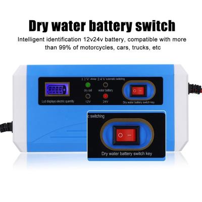 Quality FCP Function 12V 24V 10A 5A Universal Auto Battery Charger Pulse Repair for for sale