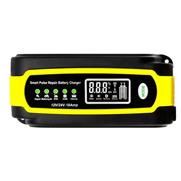 Quality 12V/24V Car Battery Charger Automatic Smart Fast Charger for Car Motorcycle Truck AGM Deepcycle GEL Lead-Acid Function SCP for sale