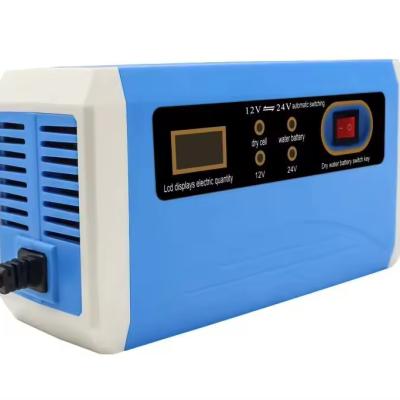 China 12V/10A Smart Fully Automatic Car Battery Charger for Electric Vehicle E-bike Scooter Truck Motorcycle Trickle Charger for sale