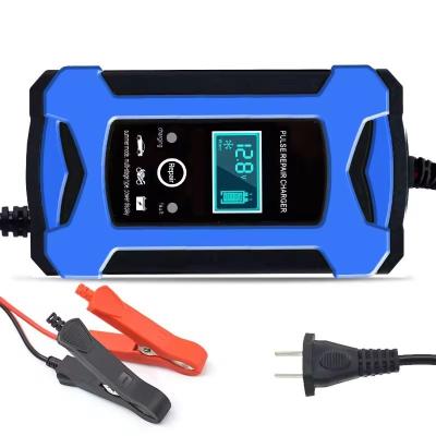 China 90% Charging Efficiency FCP Function 12V 6A Car and Motorcycle Battery Charger for Lead-Acid Battery Repair for sale