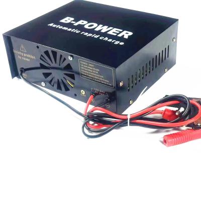 China Power Supply Adapter 12V 24V/10A Intelligent Car Battery Charger Pulse Repair Universal AGM GEL VRLA Lead Acid Battery for sale