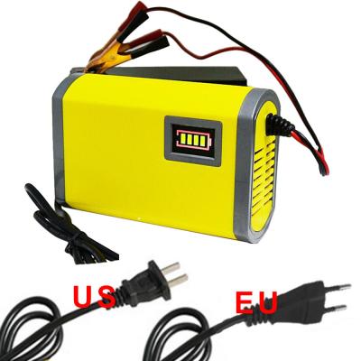 China 12V/24V Output Intelligent Automatic Car Battery Charger with AGM Start Stop Battery Detection and Current Protection for sale