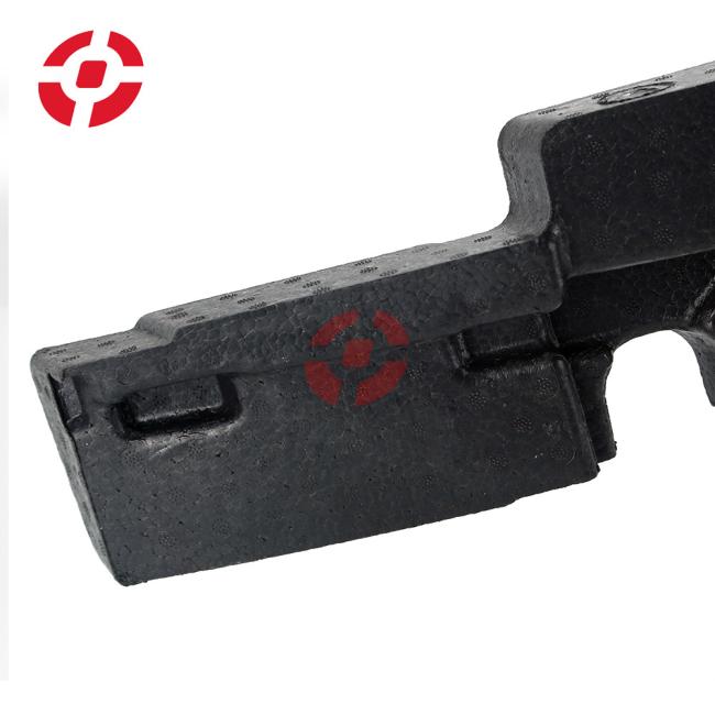 Volvo front bumper foam buffer layer - close-up detail