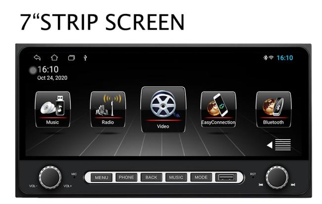  Car Stereo Receiver 2 Din Car Radio Autoradio BT MP5 Player with Touchscreen