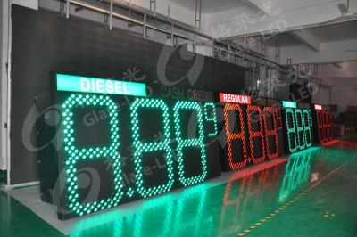 China Led Gas Price Signs 7 Segment Ip65 Outdoor Use Led Gas Price Digital Sign Gas Station Price Signs for sale