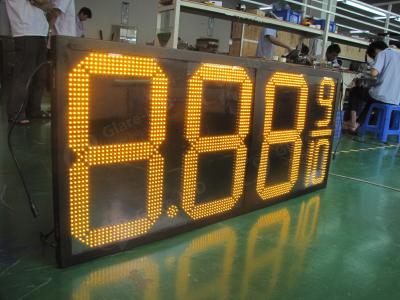 China led Screen Signage Custom 888.8 red led fuel gas price sign for sale