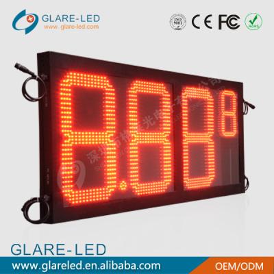 China IP65 digital 7 segment gas station outdoor led gas price sign for sale
