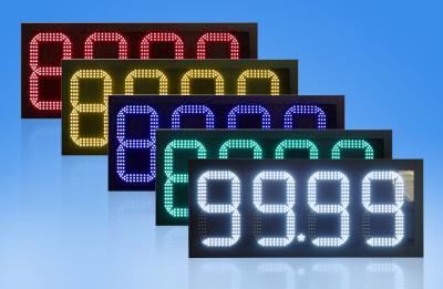 China Outdoor fuel/oil/gas/petrol station totem display led gas price charge display for sale