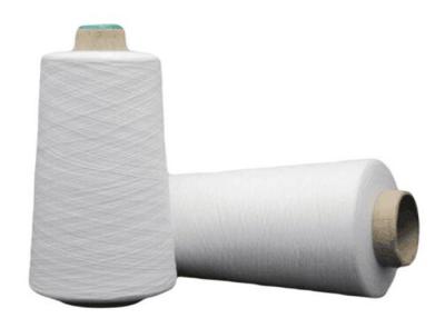 China Spann Polyester-Kern 100% Grad-rohes weißes des Garn-30S AA/gefärbtes freundliches Eco zu verkaufen