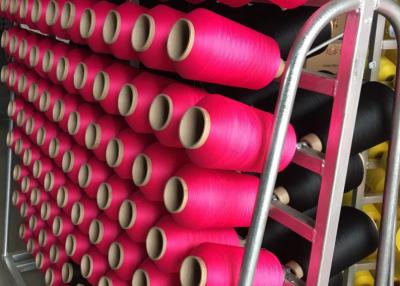 China 75D hoog de Polyestergaren van Hardnekkigheidsfdy/het Met de hand breien van Garen voor Stof/Textiel Te koop