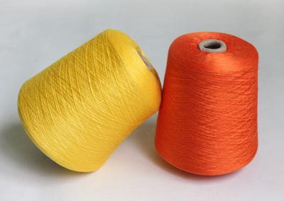 China 80S / 2 Combed Gassed Mercerised Cotton Yarn For Knitting , Golden Colour for sale