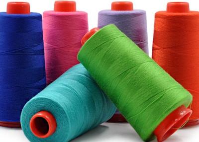 China High Tenacity 100% Smooth Ring Spun Colorful Spun Polyester Thread 20s/6 40s/2 for sale