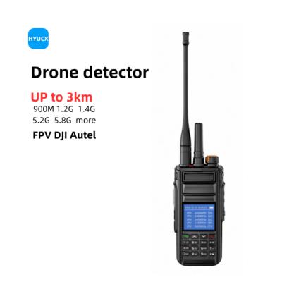 China CH03 Portable Drone Detector 300MHz‑6200MHz Dual Antenna Multi‑Channel Sound‑Light Alarm for sale