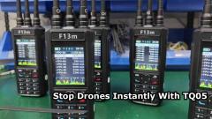 Handheld drone detection equipment for the 200-1340 MHz frequency band, supporting RemoteID detectio