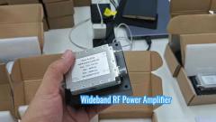 High Gain RF Power Amplifier 0.1-6.2GHz Stainless Steel Housing