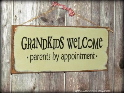 China Wooden Sign Gift for the parents and grandparent Wooden wall hanging sign wooden plaque for sale