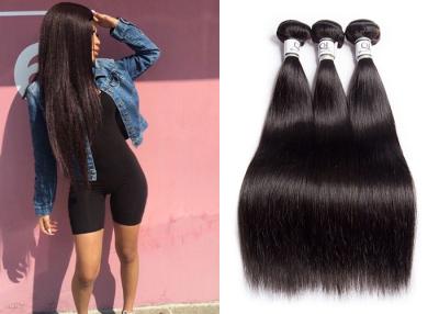 China Double Drawn 3 Pcs Straight Human Hair Weave No Mixed Animal And Synthetic Hair for sale